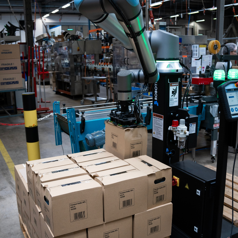 Automated Palletizing Solutions with Robotic Palletizers - Robotiq